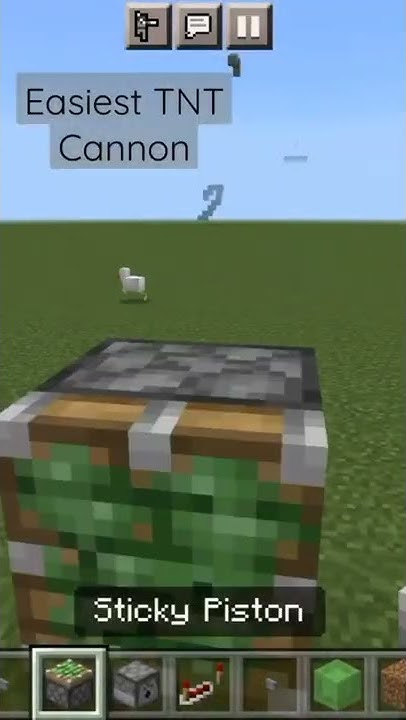 Easiest Tnt Cannon In Minecraft Minecraft Shorts Youtube