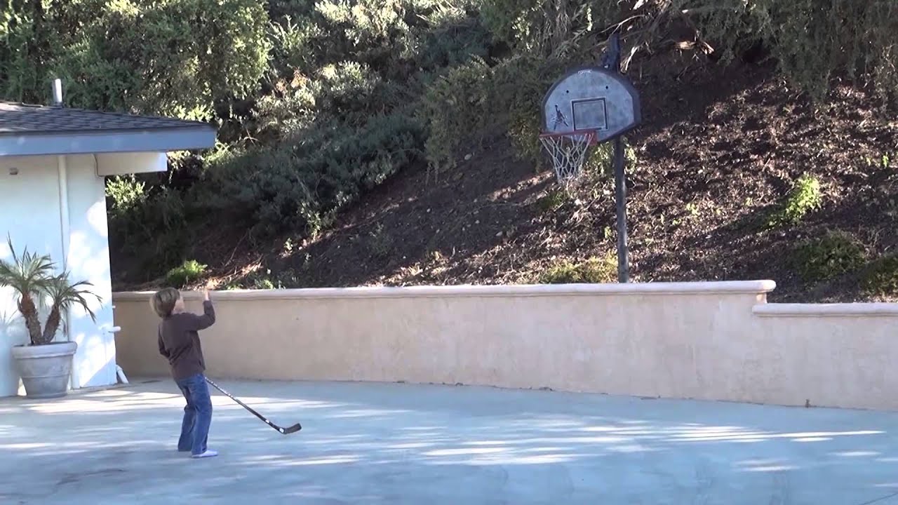 Hockey Target Practice - YouTube