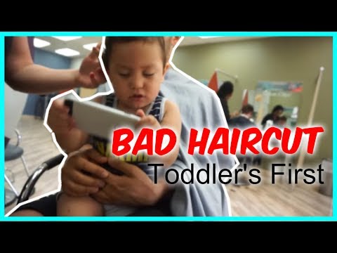 Bad haircut / toddler first haircut - July 9 & 10, 2017 ...