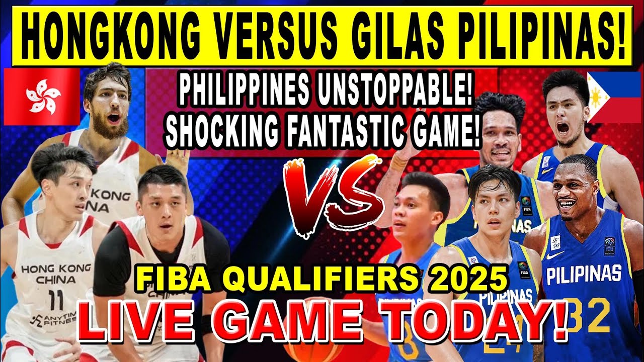 LIVE TODAY: GILAS PILIPINAS vs HONGKONG! FIBA QUALIFIERS 2025! 2k24 ...