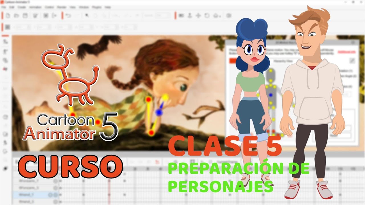 CARTTON ANIMATOR 5 CURSO CLASE 5 PREPARACION DE PERSONAJES - YouTube