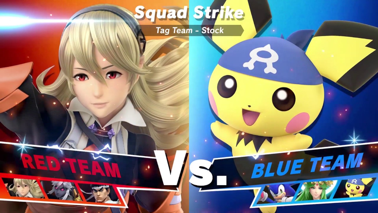 Super Smash Bros Ultimate Versus SQUAD STRIKE #1 Kwing vs Kwife 3v3 ...