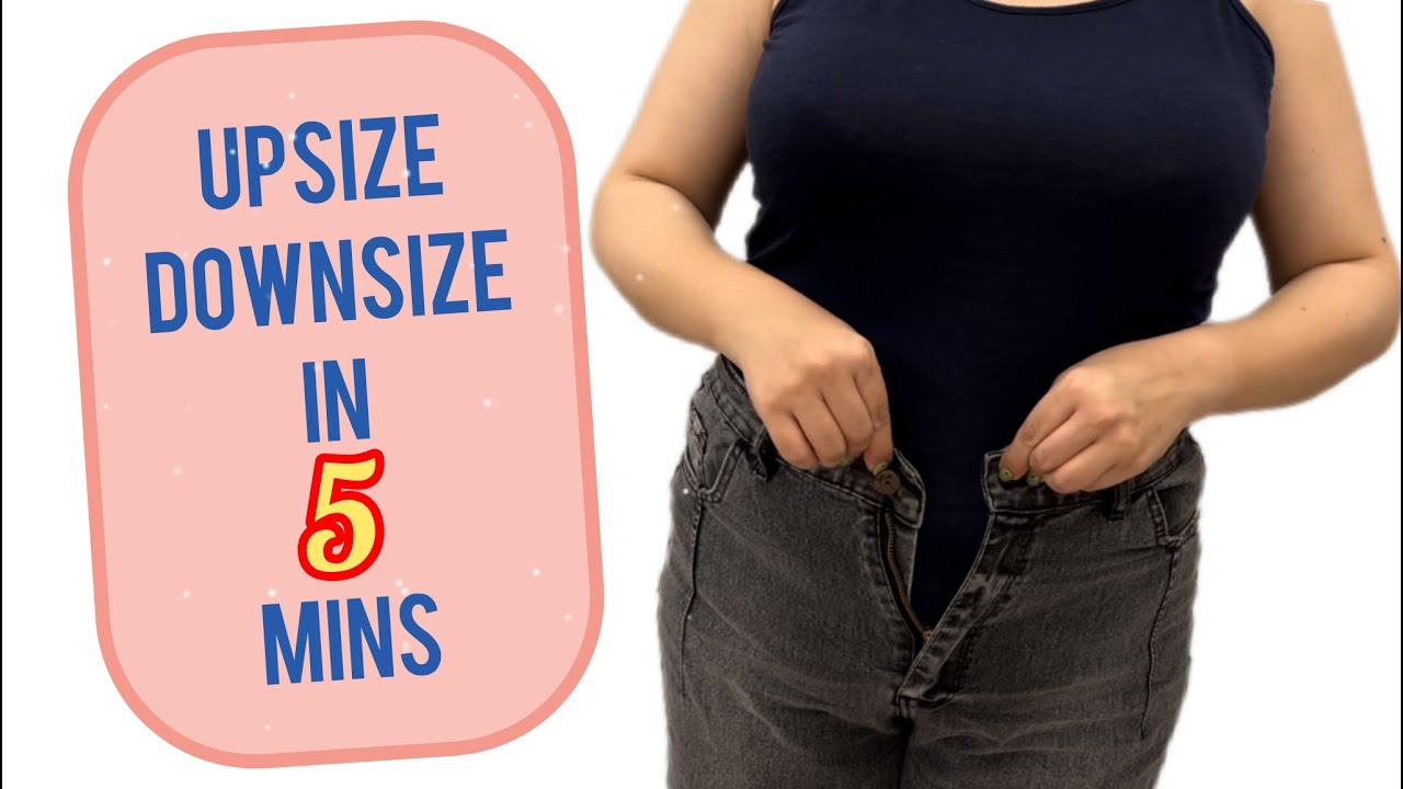 ⚠️ 2 jeans sewing tricks: upsize and downsize to fit you perfectly in 5 ...