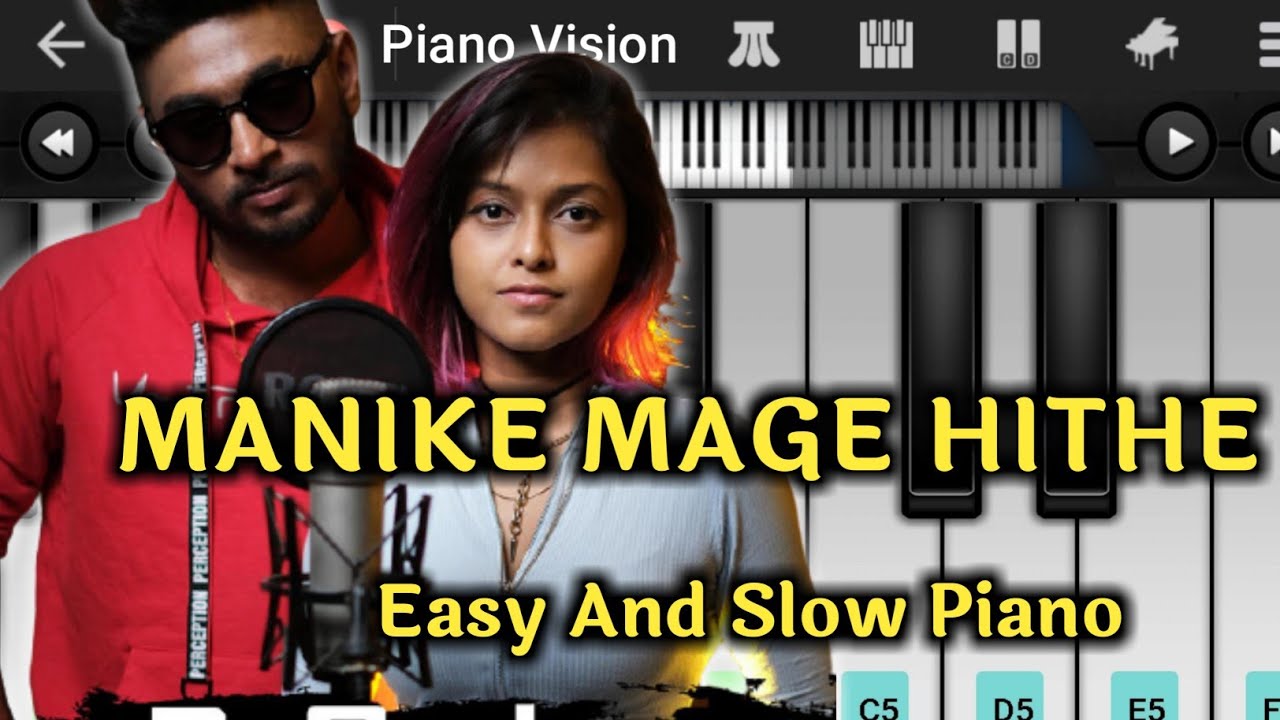 Manike Mage Hithe Easy Piano Tutorial| Manike Mage Hithe - Yohani ...