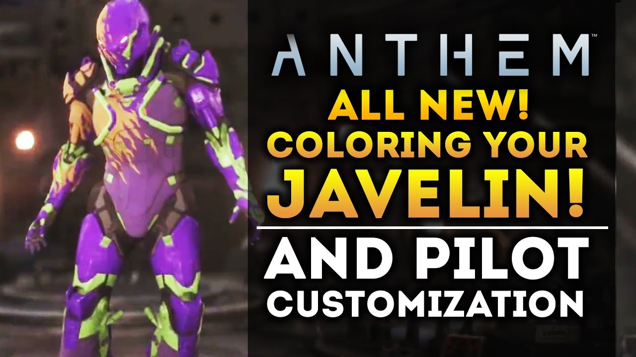 Anthem - ALL NEW Customization Info! Color Wheel! Gender! Cosmetics and ...