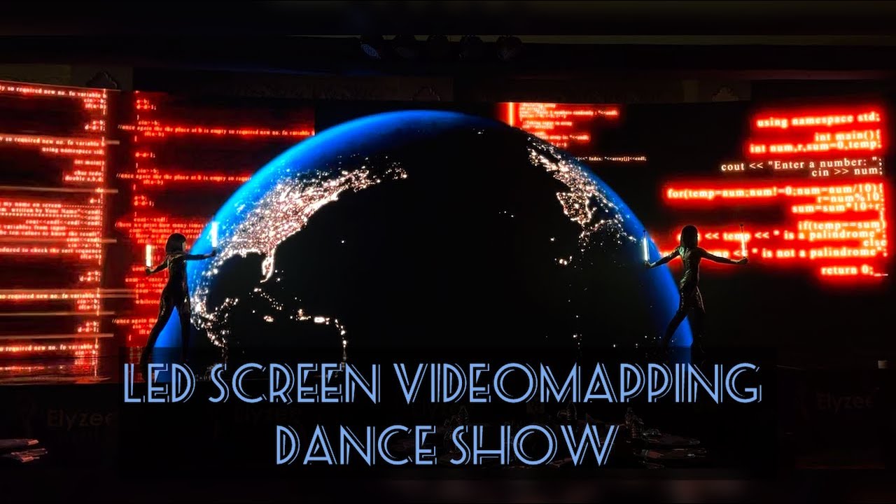 LED Screen Video Mapping Dance Show - ILLIZIUM events Dubai - YouTube
