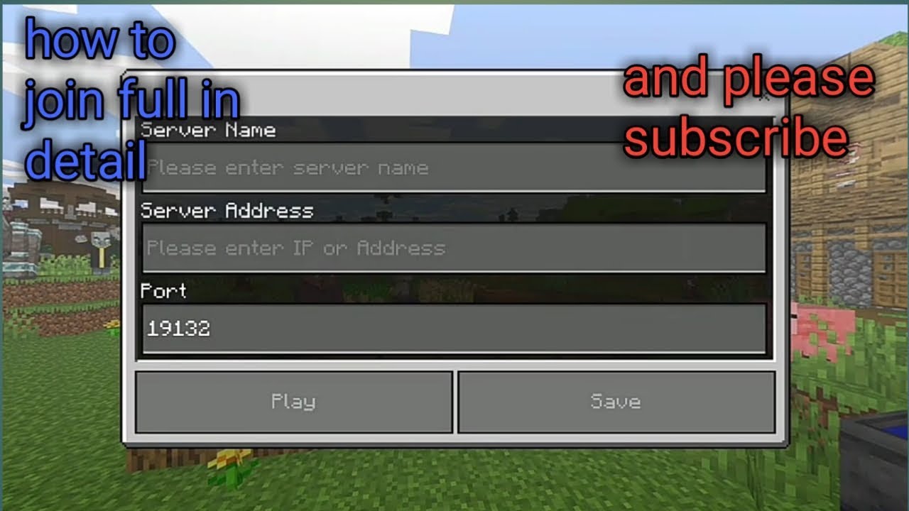 How to join my server full in detail - YouTube