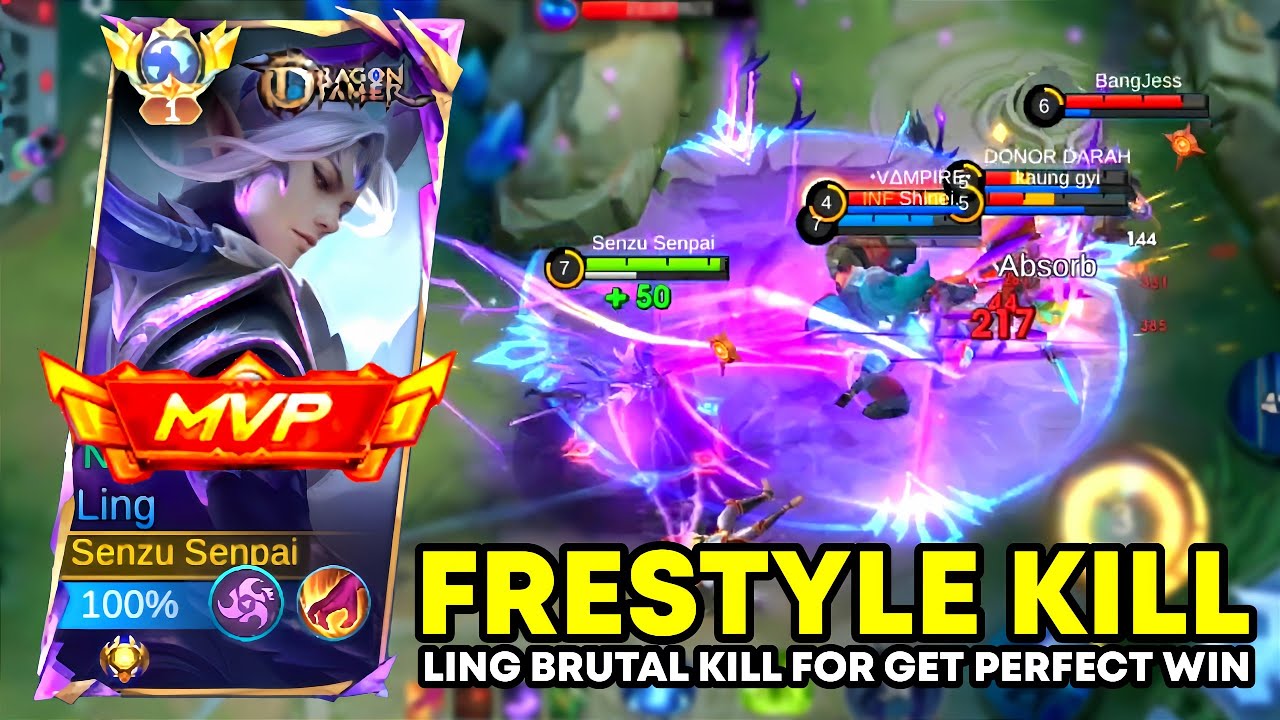 LING FASTHAND FREESTLE KILL | LING BRUTAL KILL FOR GET PERFECT WIN ...