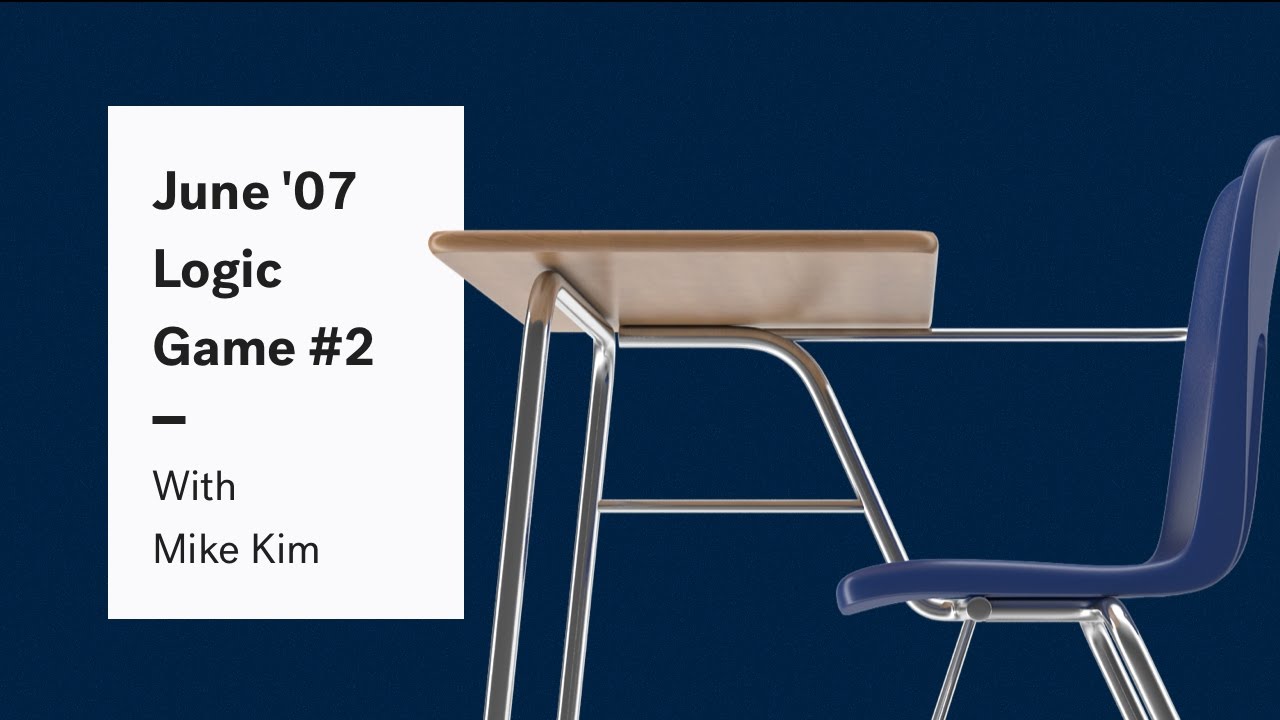 Sample LSAT Logic Game #2 | From the June 07 Exam | Questions ...