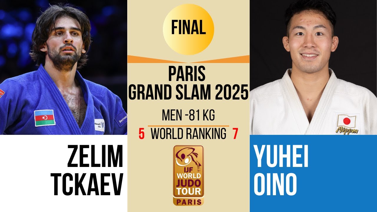 Zelim TCKAEV VS Yuhei OINO | PARIS Grand Slam 2026 | GOLD -81 kg - YouTube