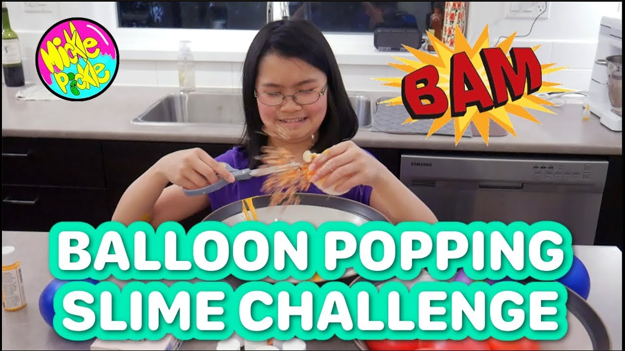 BALLOONS POPPING SLIME - YouTube