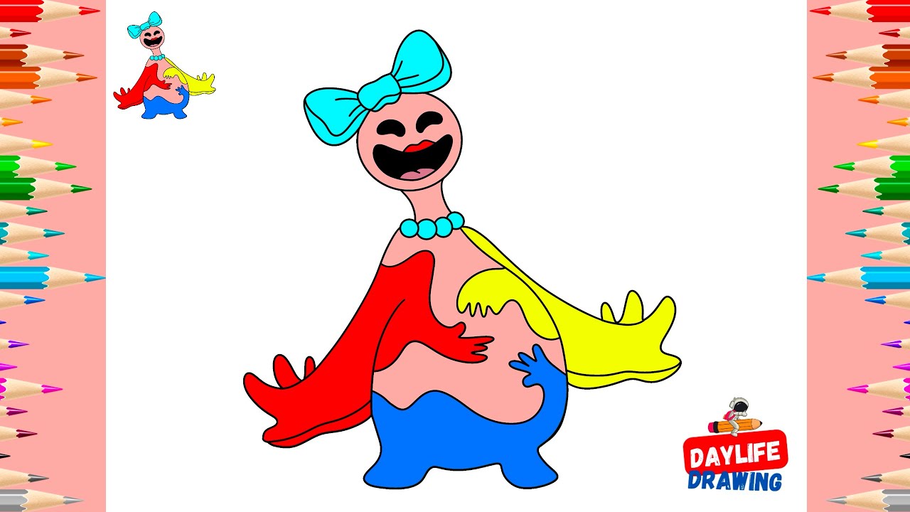 How to Draw Dolly the Doughgirl | Poppy Playtime Chapter 4 - YouTube