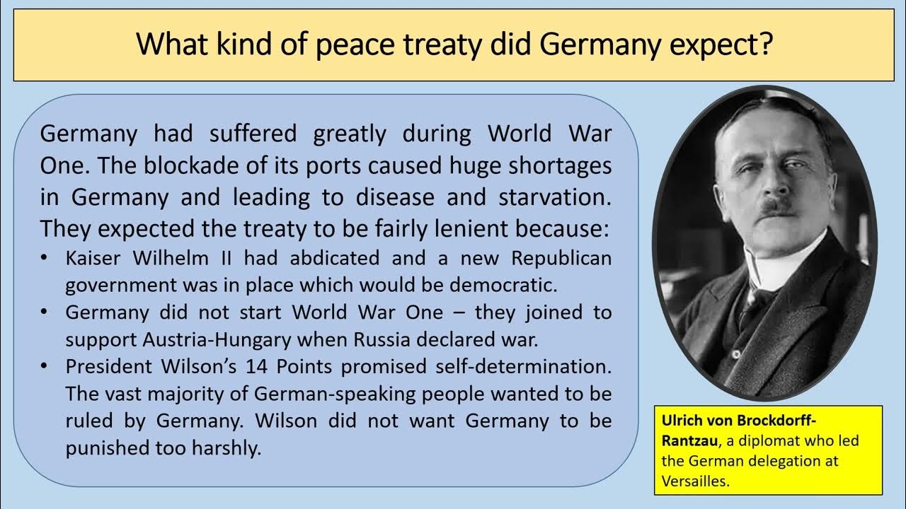 AQA GCSE History Conflict and Tension 1918-1939 Part 2 - The Treaty of ...