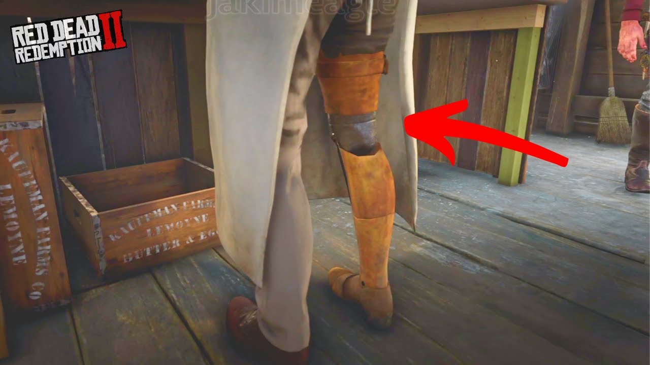 RDR2 - The Owner Of This Store Have A Prosthetic Leg - YouTube