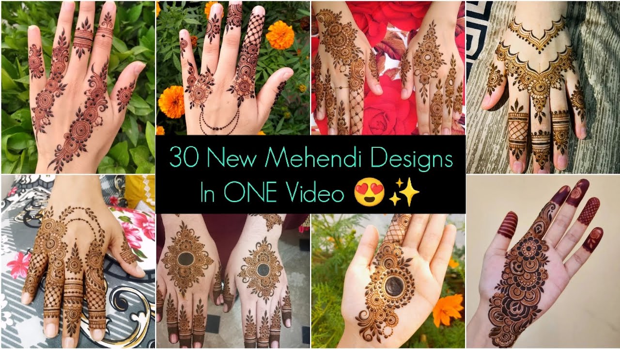 30 New Mehendi Design 2023😍 | Bail Mehendi | Gol tikki mehendi | Back ...