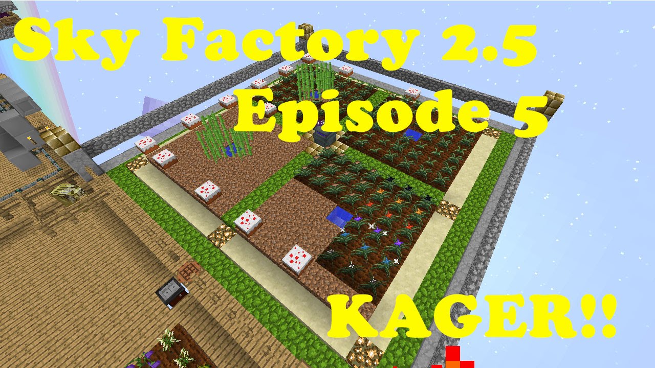 Sky Factory 2.5 - [Ep 5] - Jetpack, Magical crops automation og KAGER ...