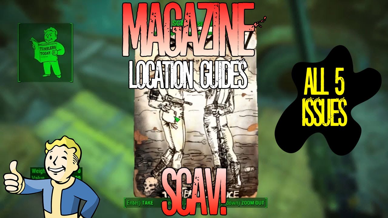Fallout 4 | Scav! | Magazine Location Guide | Nuka World DLC | 5 Issues ...