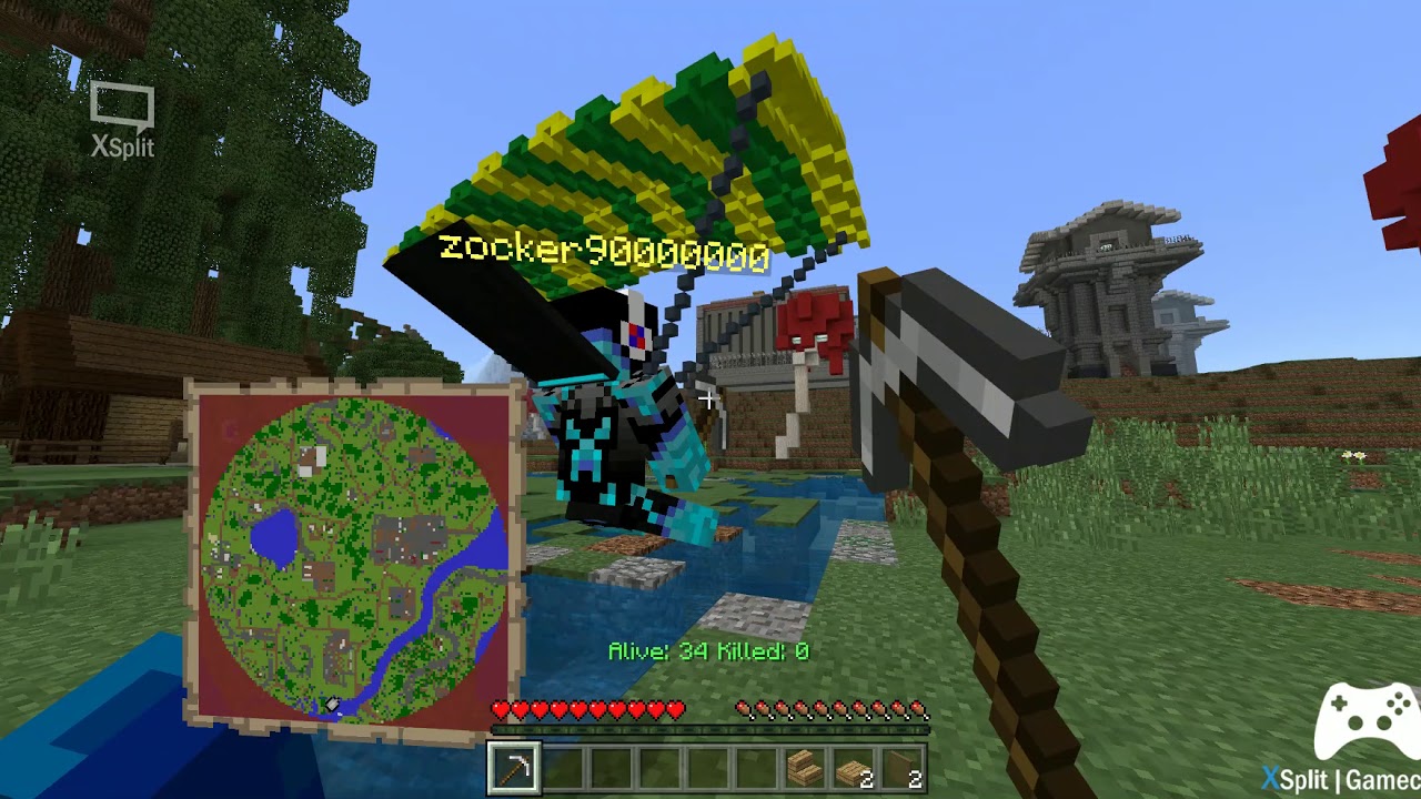 FORTNITE IN MINECRAFT?? LIFEBOAT BATTLE ROYALE!! SERVER PLAY #2!! - YouTube