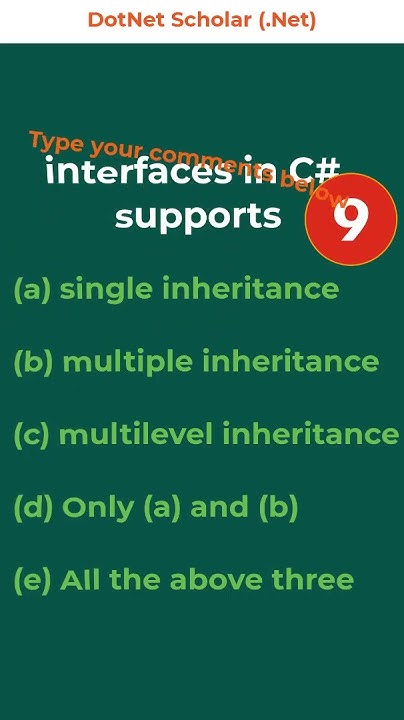 Multiple Choice Question - Q007 - Dotnet Scholar #Shorts #CSharp #Dotnet #developer #programmer ...