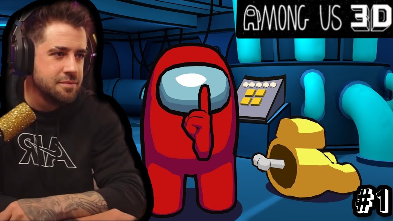 AURONPLAY Probando el 『Among Us 3D』 - YouTube