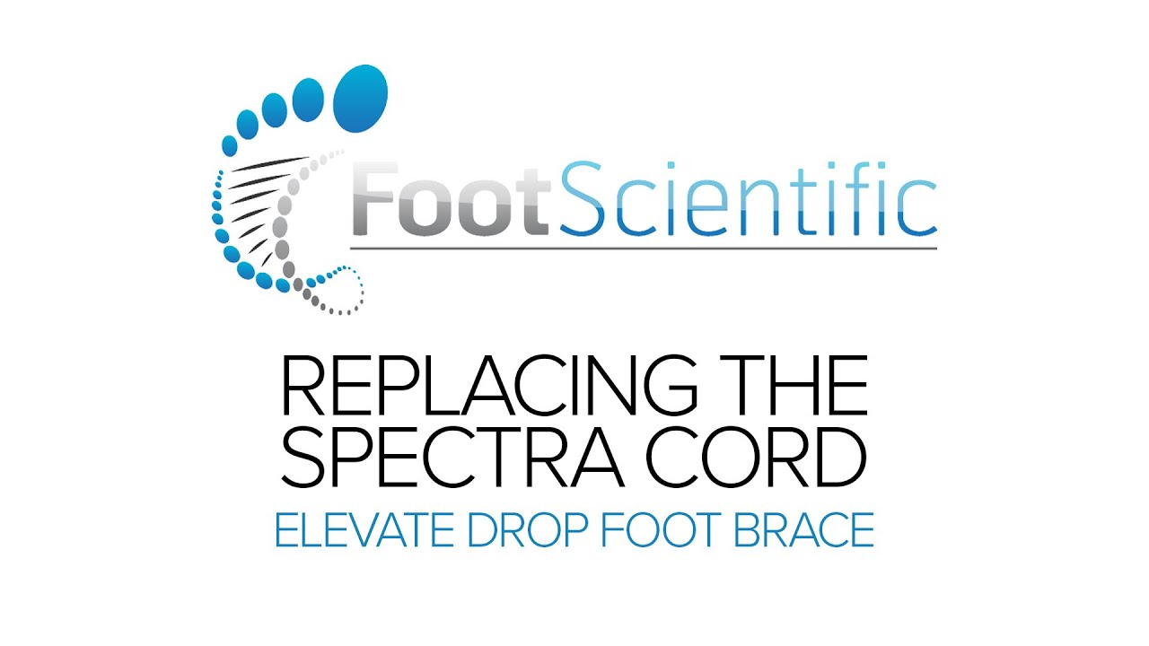 Replacing the Spectra Cord on the Elevate Drop Foot Brace - YouTube