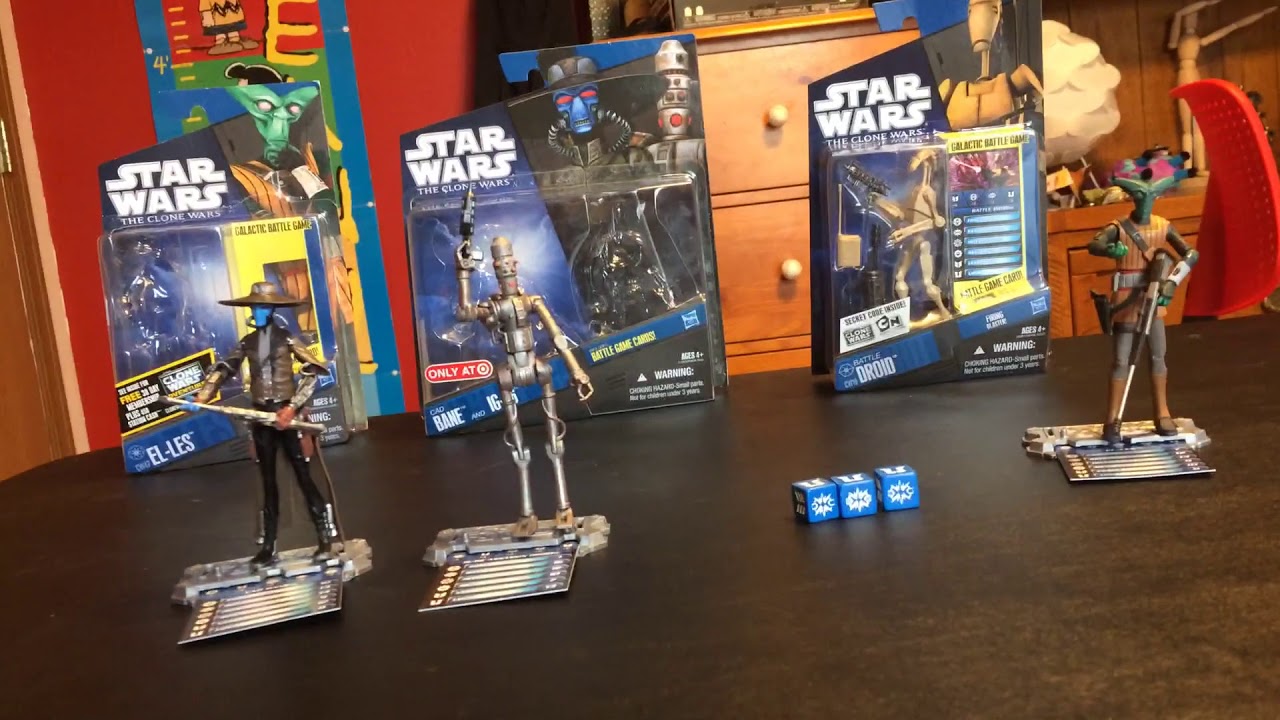 Star Wars action figure review and galactic battle game - YouTube