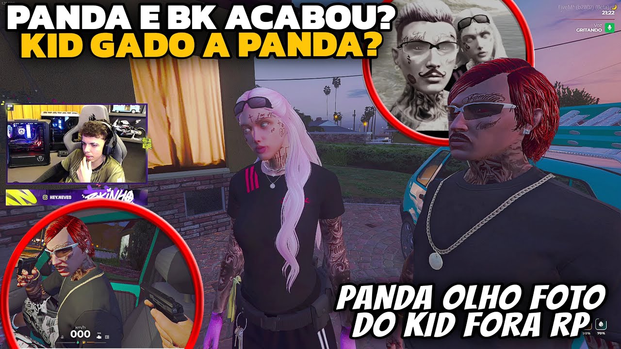 PANDA E BK ACABOU? | PANDA OLHO FOTO DO KID FORA RP | BK NÃO GOSTOU ...