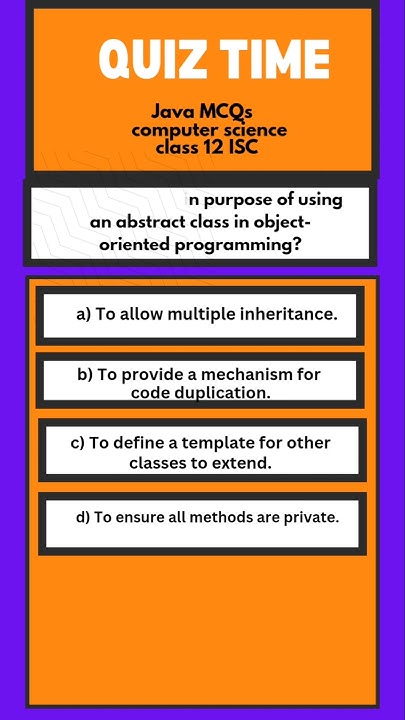 Java MCQs Computer science class 12 ISC #computerscience # ...