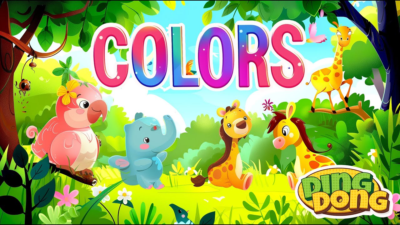 The color poem song | animals version kids nursery rhymes | by ding ...