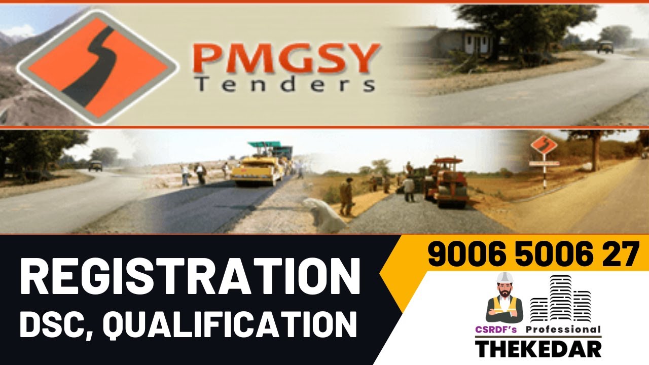 PMGSY Tenders Bidder Enrollment DSC Mapping & Pre Qualification - YouTube