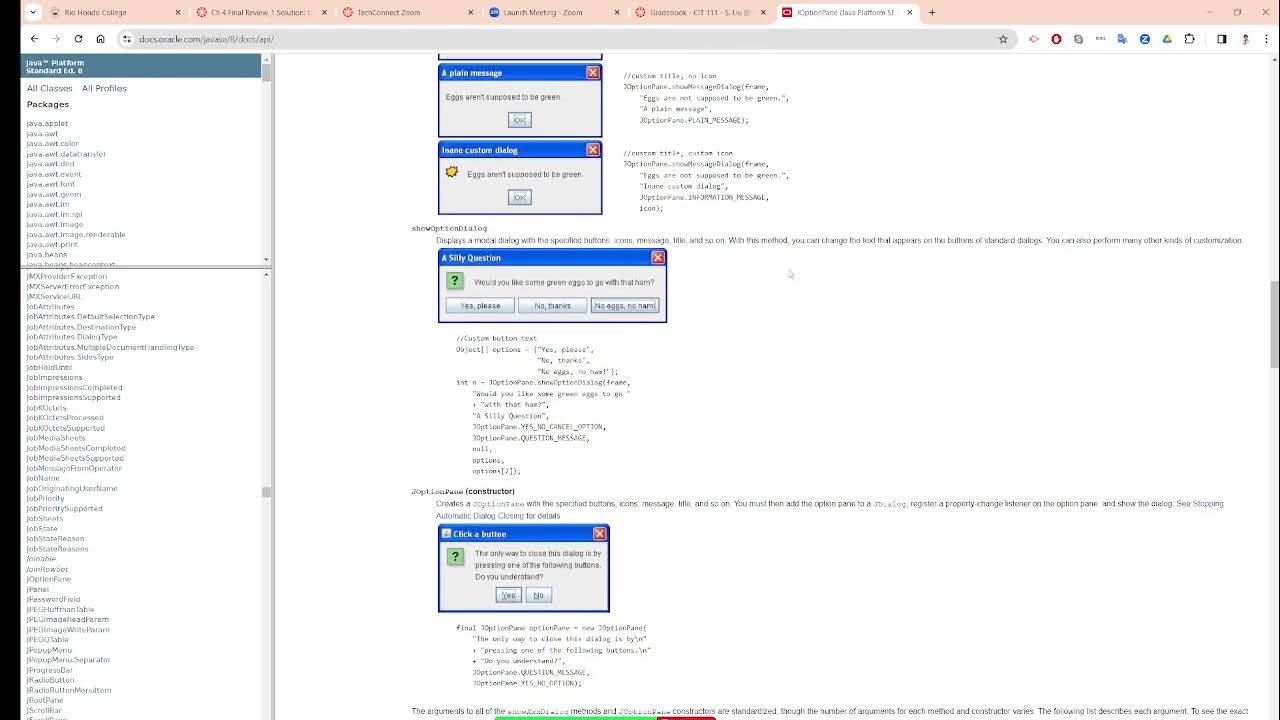Java JOptionPane Tutorial for different functions - YouTube