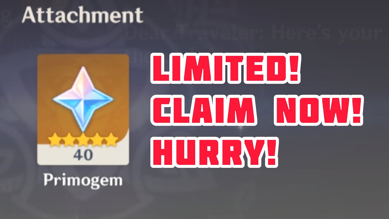 [URGENT] Redeem your LIMITED PRIMOGEM CODE now! - YouTube