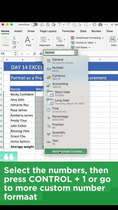 Excel Pro tips and tricks to increase efficiency: Format as a pro to display unit #exceltips ...