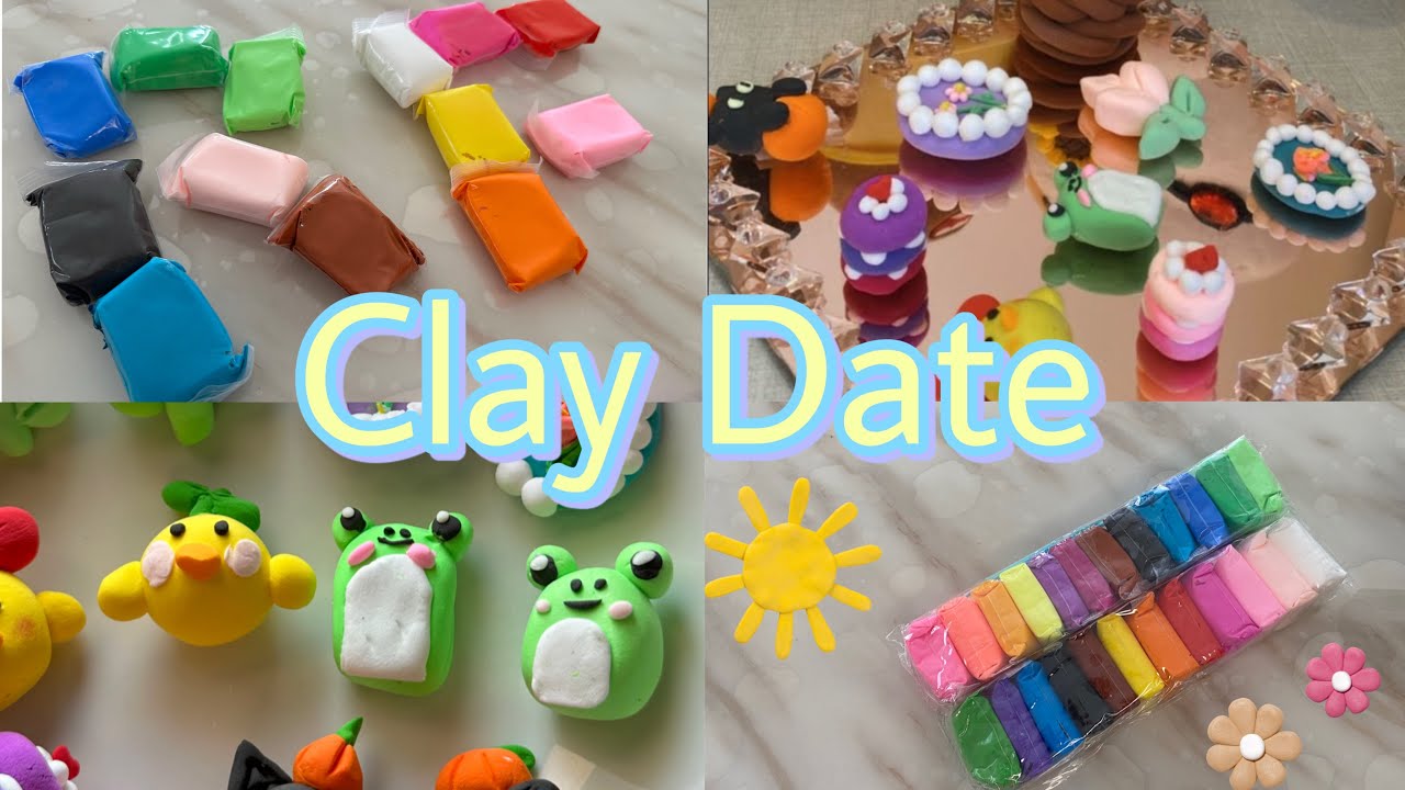 Clay Date with my sis +DIY+easy Clay craft - YouTube