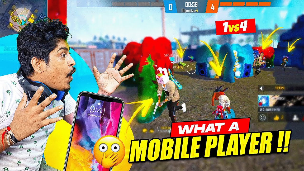 What a Mobile Player in Free Fire Max - YouTube