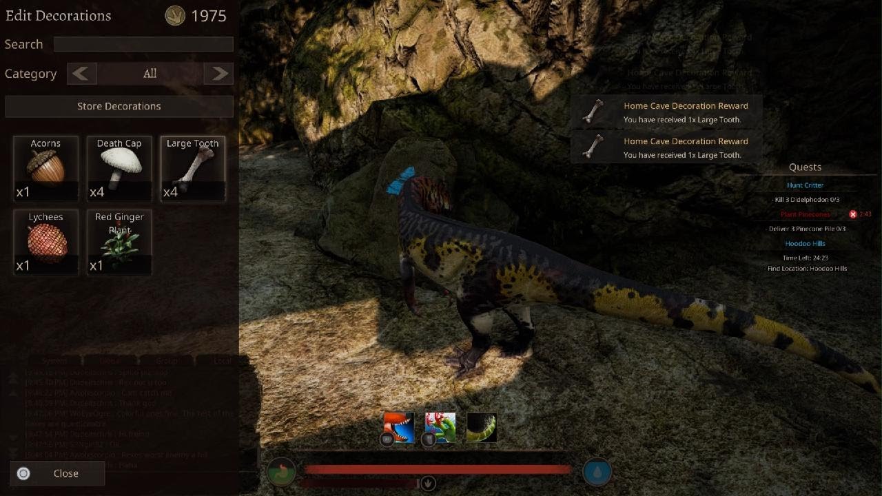 Path of Titans Trophy Decorating at Home Cave - YouTube