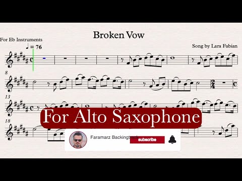 Broken Vow - Play along for Alto Sax - YouTube