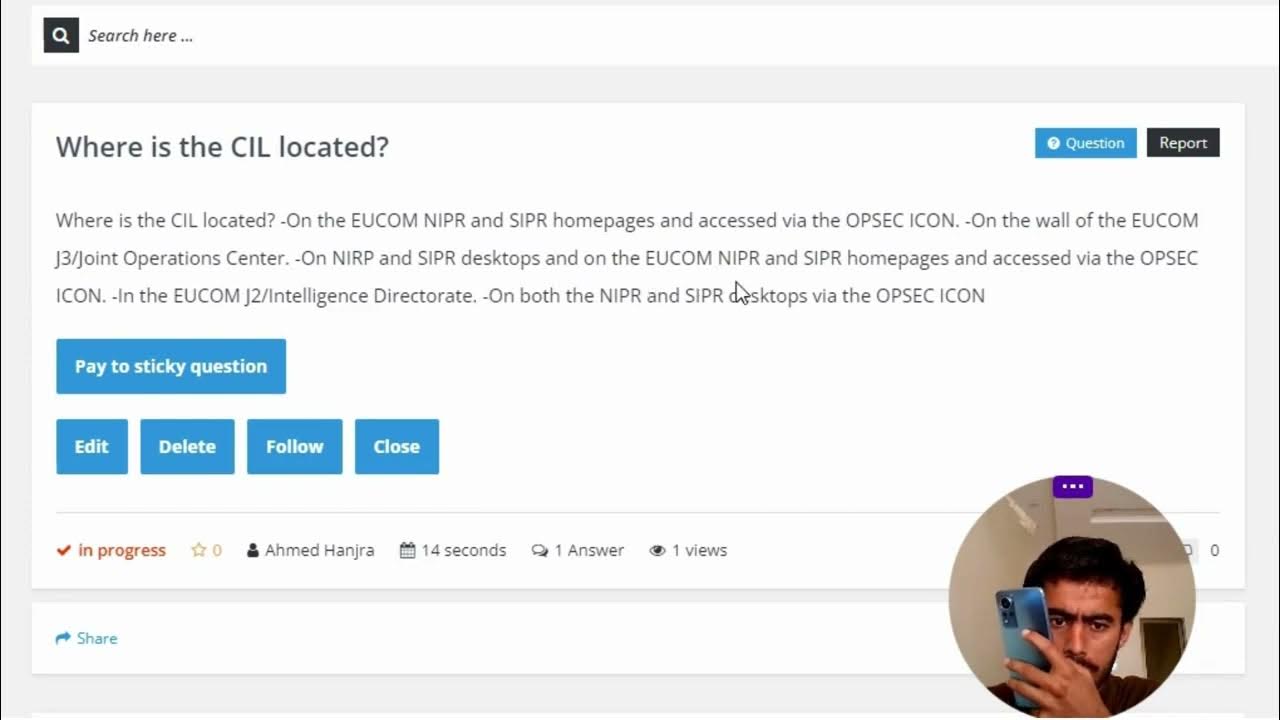 Where is the CIL located? - YouTube