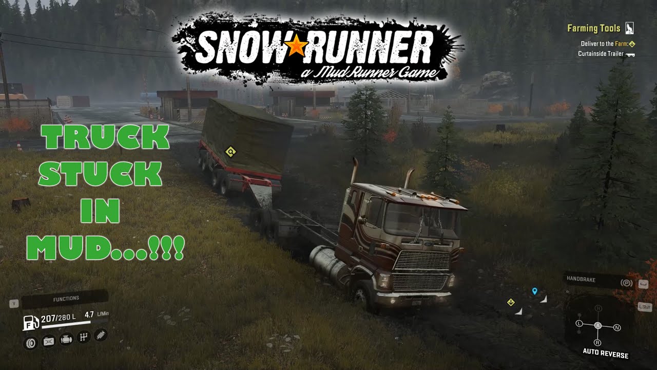 Snow Runner - Episode 4 Truck Stuck In Mud - YouTube