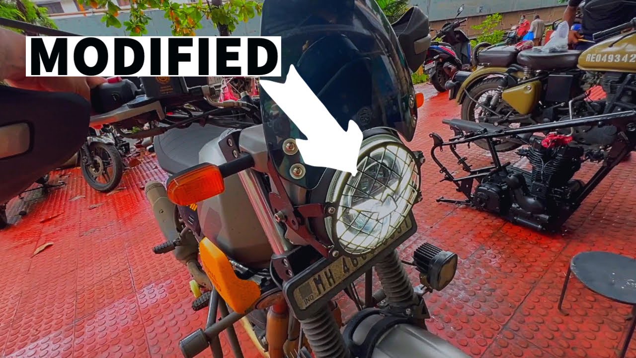 MODIFIED LED HEADLIGHTS FOR SCRAM 411 | Liu HJG LED headlights ...