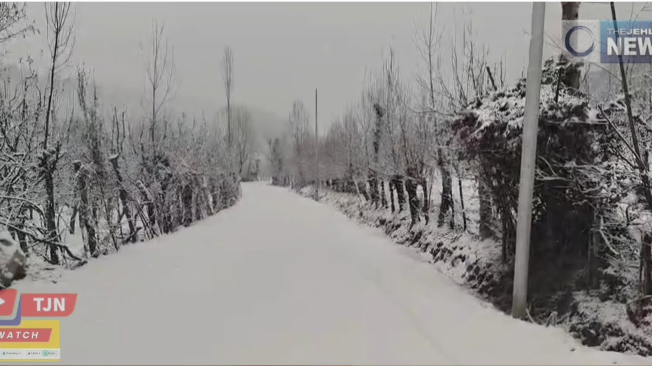 First snowfall of this season in Noorabad Kulgam|| TJN - YouTube