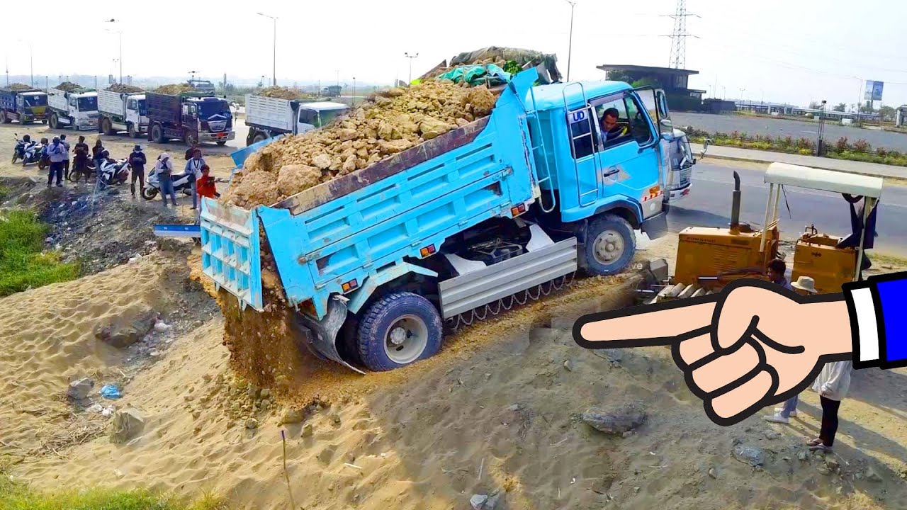 Wow Scary Machinery!! Transforming a Landfill Dumping & Dozer in Action ...