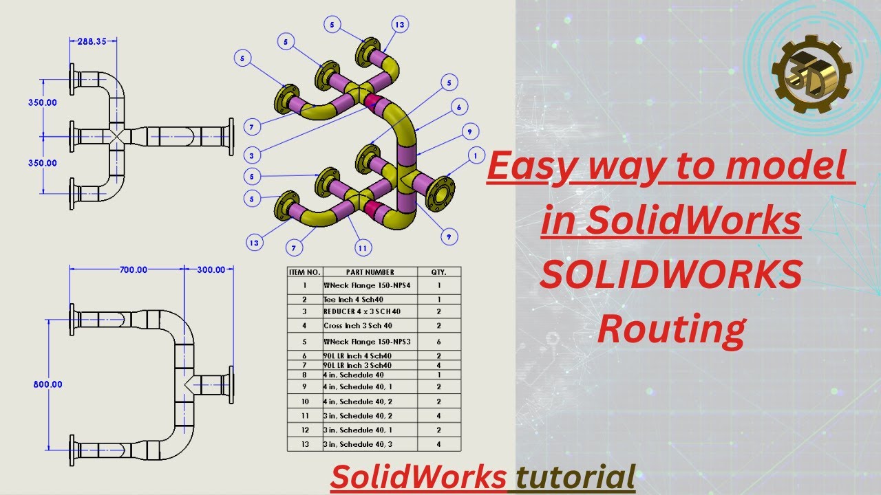 ⚡ How to Create a Route in SOLIDWORKS , Getting Started with Routing ...