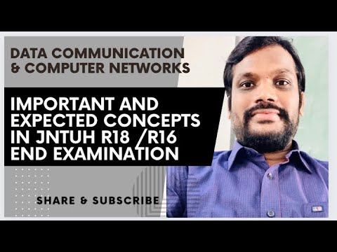 DATA COMMUNICATION & COMPUTER NETWORKS (DCCN) IMPORTANT CONCEPTS AND QUESTIONS JNTUH R18/R16 ...