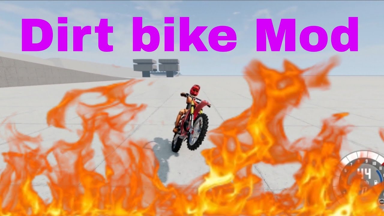 checking out dirt bike mod Beamngdrive - YouTube
