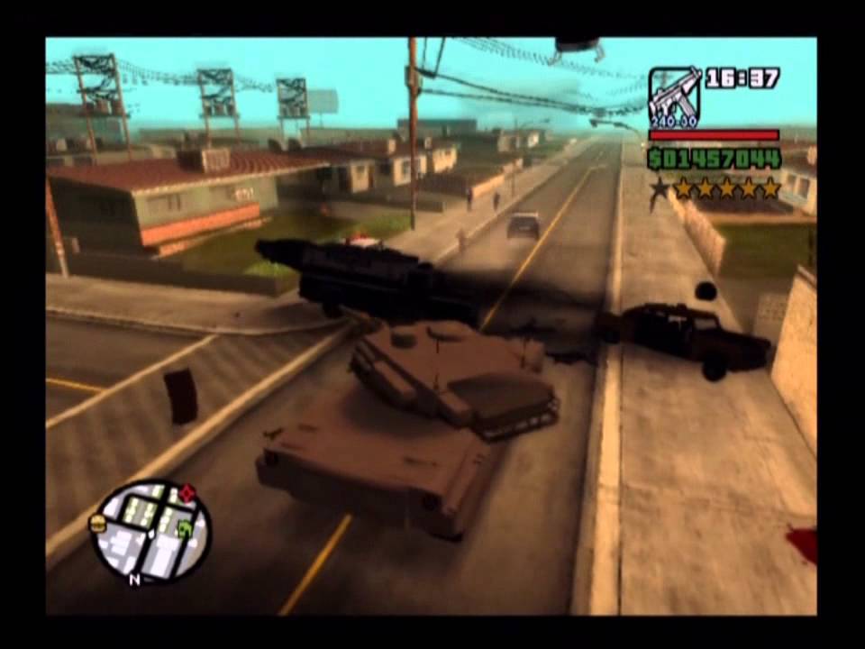 GTA SAN ANDREAS TANK RAMPAGE - YouTube