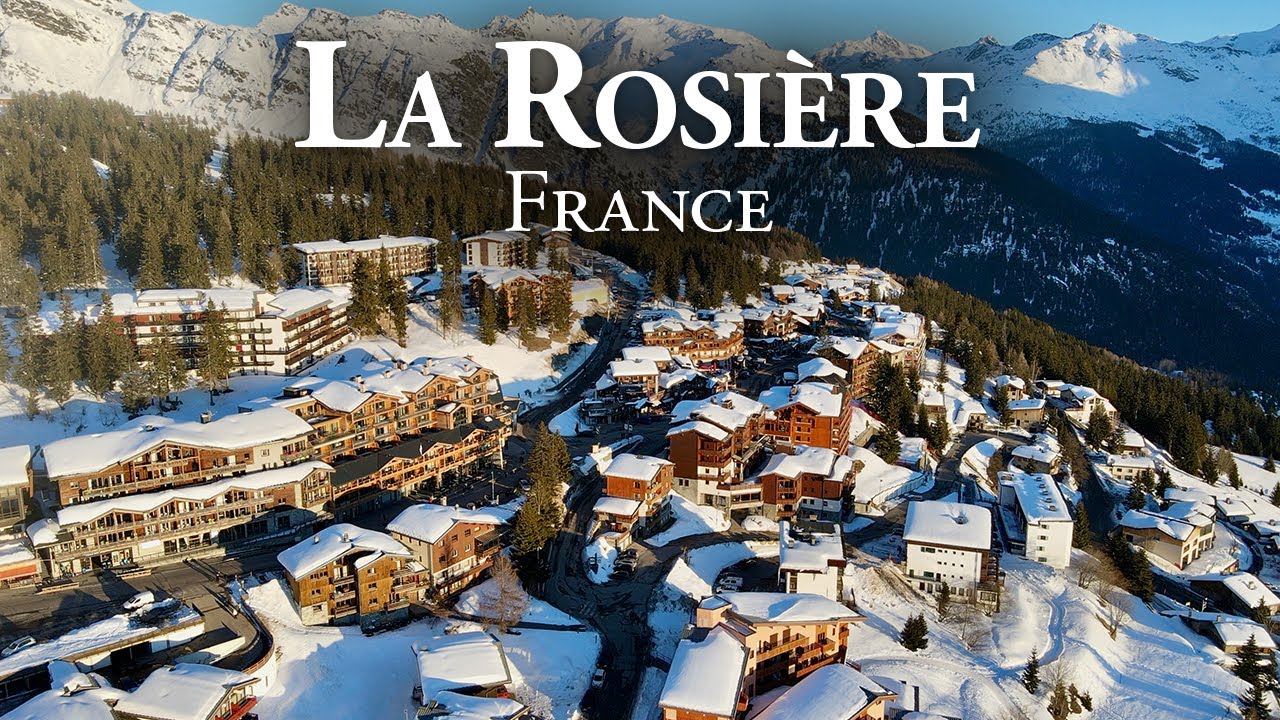 La Rosière ski resort (4K) - 2 Countries (FRA, ITA), 1 Ski Area - YouTube