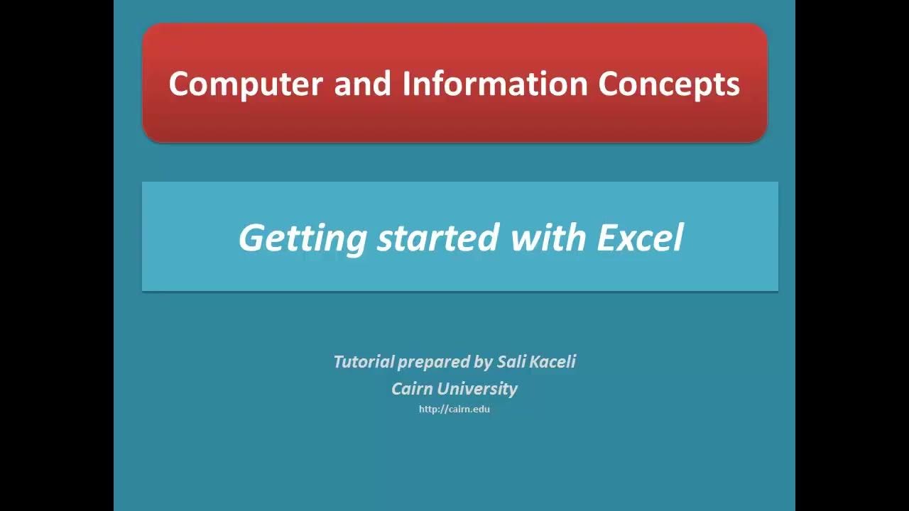 Excel 2010 Tutorial A Comprehensive Guide Youtube