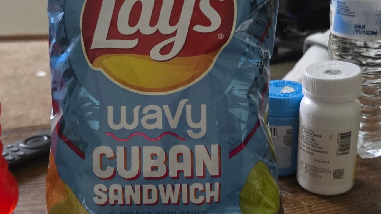 We try new Lay's Wavy. Cuban sandwich chips. - YouTube
