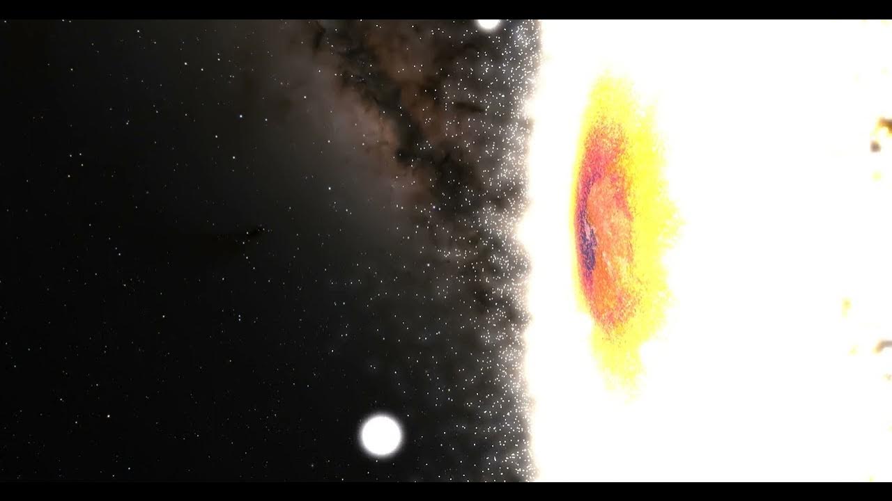 Earth and Venus annihilated each other with 1mil particles (SpaceSim) - YouTube